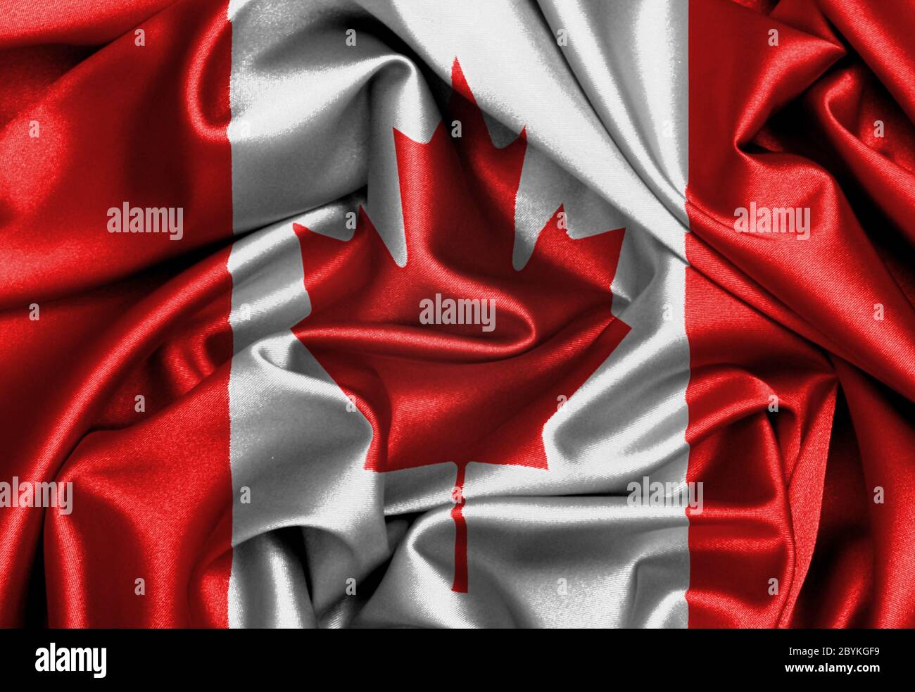 Satin flag, three dimensional render Stock Photo - Alamy