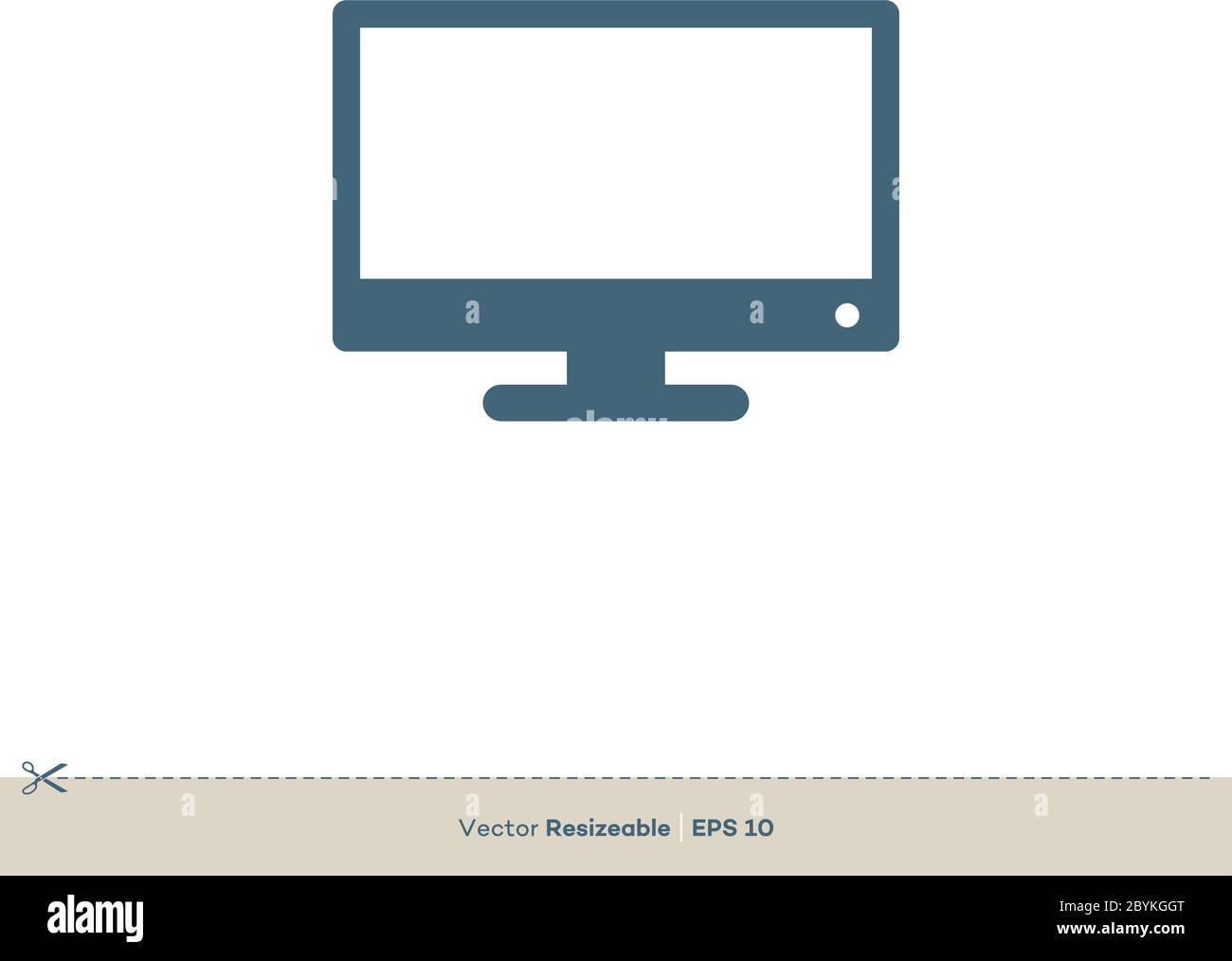 Screen Vector Logo. Monitor Display Icon Template Illustration Design ...