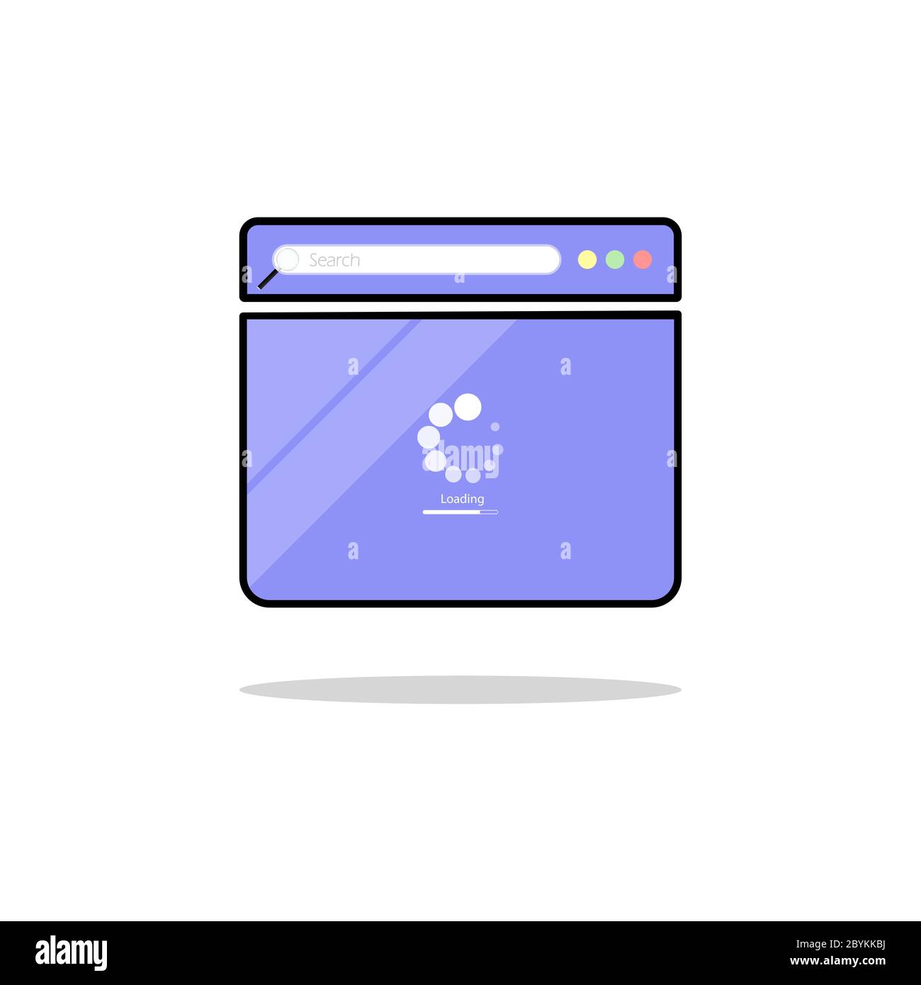 Loading screen computer Cut Out Stock Images & Pictures - Alamy