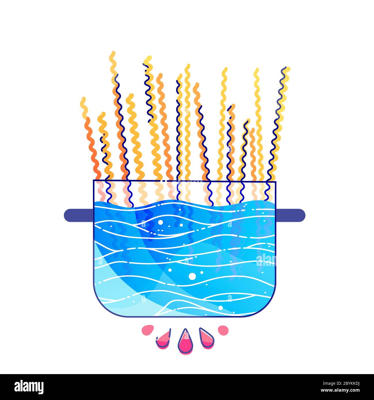 Pasta dish in white Stock Vector Images - Alamy