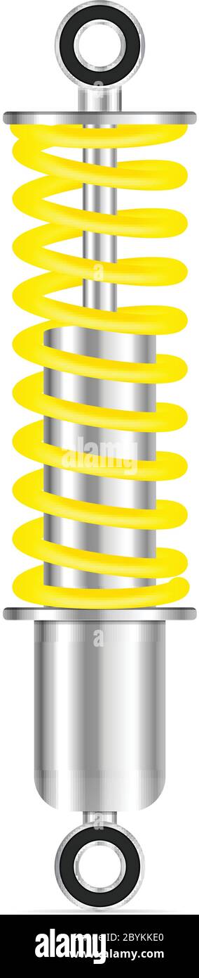 Shock absorbe on a white background. Vector illustration Stock Vector ...