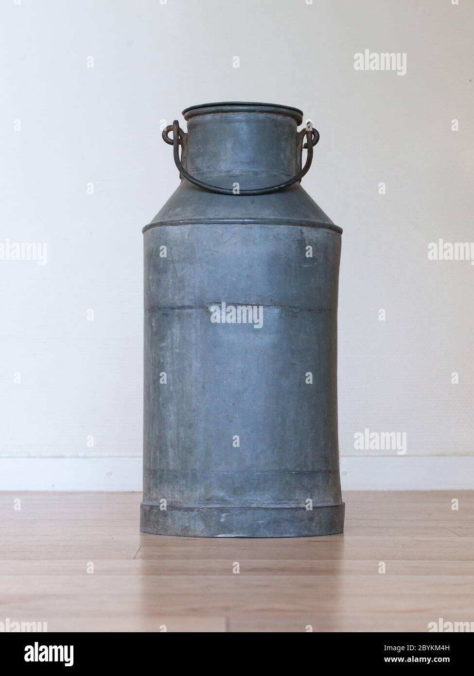 Old metal milk can Stock Photo - Alamy