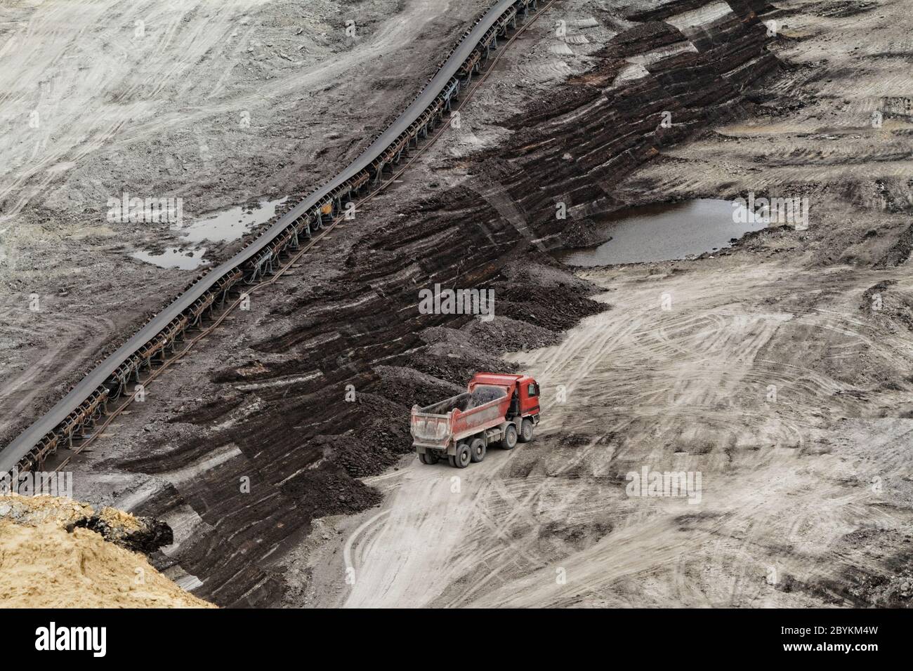 Coal mining in an open pit Stock Photo - Alamy