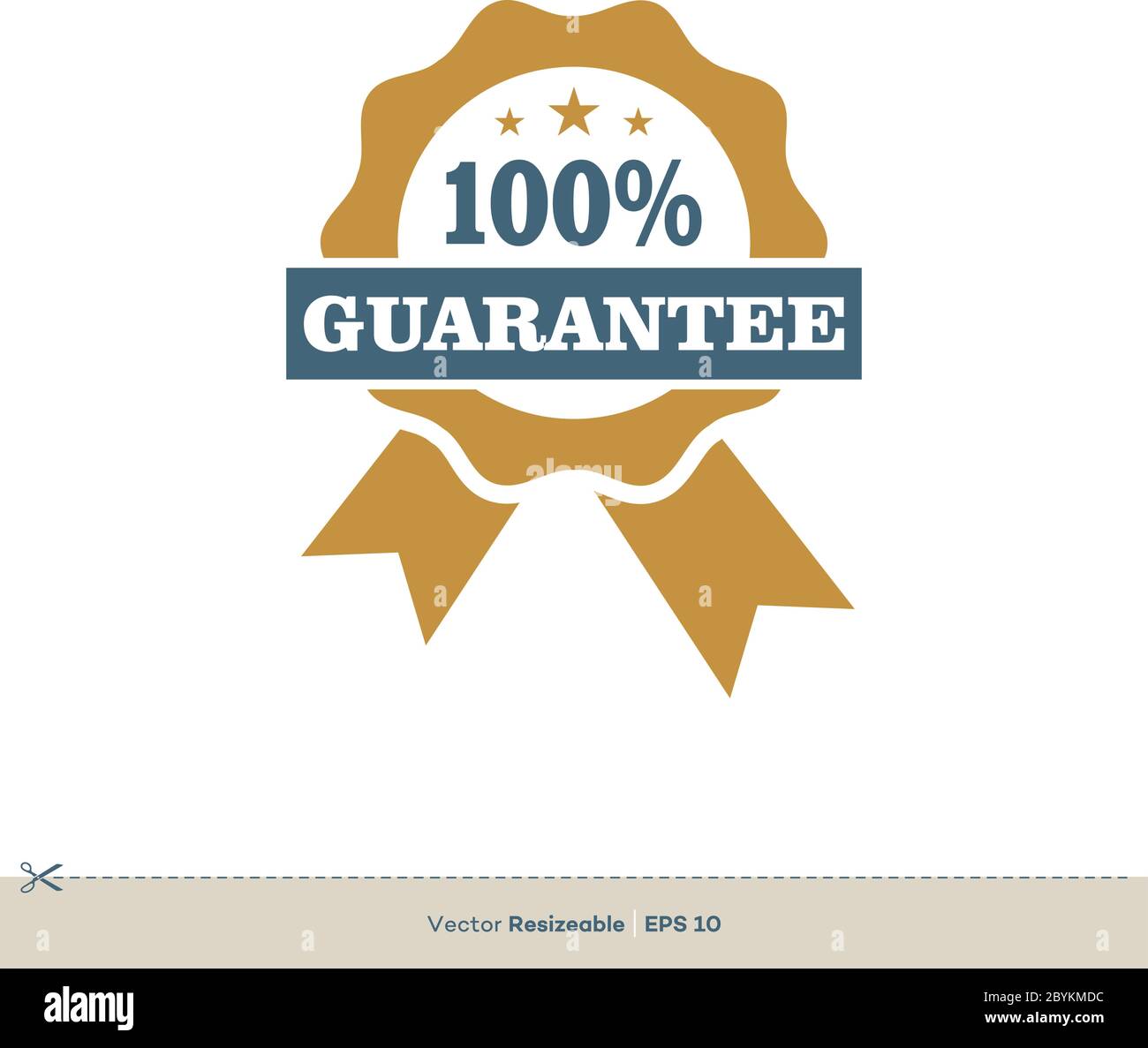 Award Ribbon Guarantee Vector Logo Template Illustration Design. Vector ...