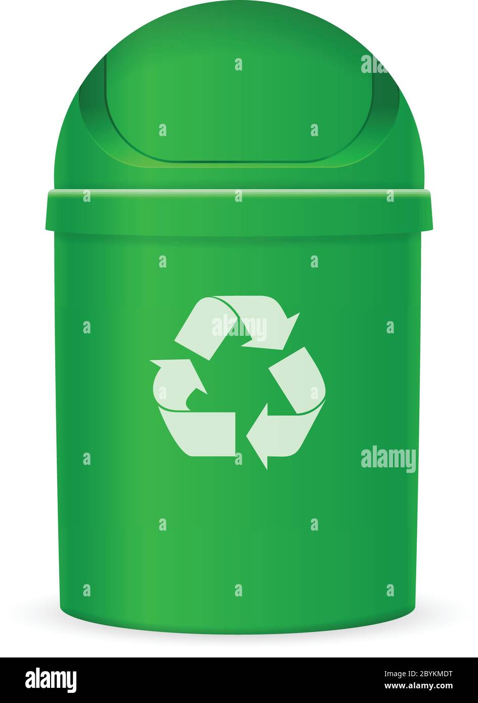 Swing lid trash can on a white background. Vector illustration Stock ...