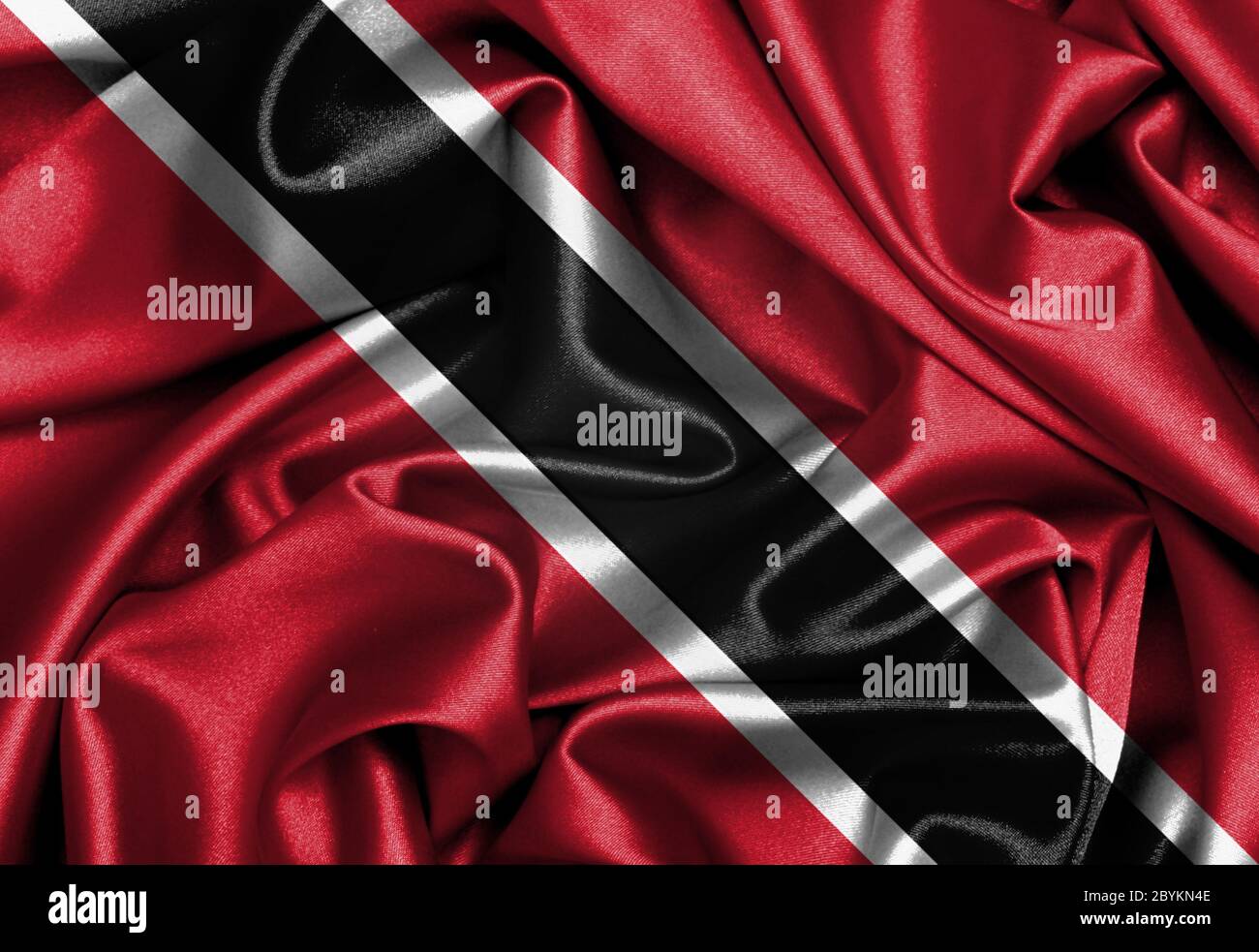 Satin flag, three dimensional render Stock Photo - Alamy
