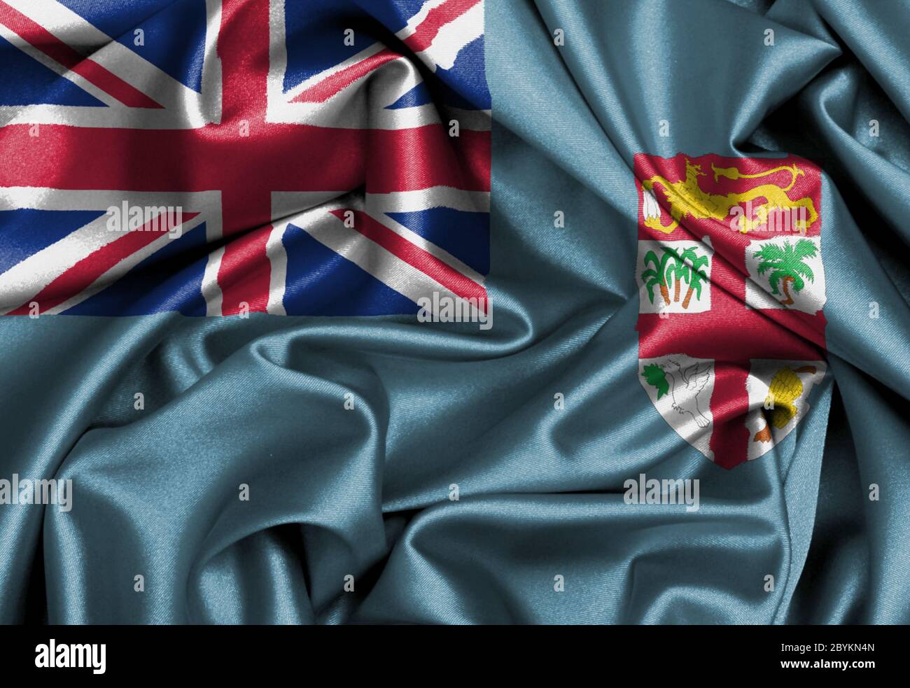 Satin flag, three dimensional render Stock Photo - Alamy
