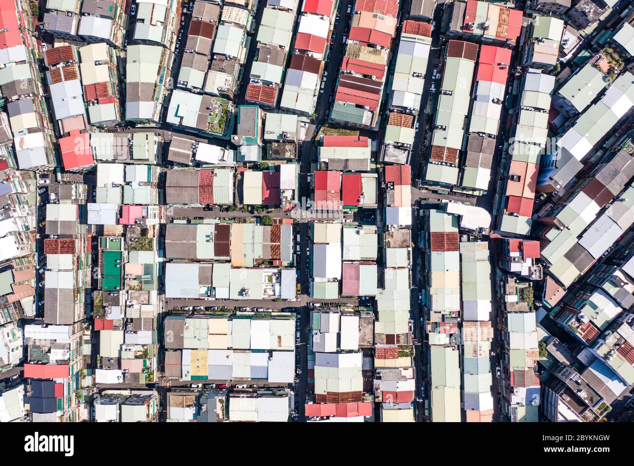 Taipei City Aerial View - Asia business concept image, panoramic modern ...