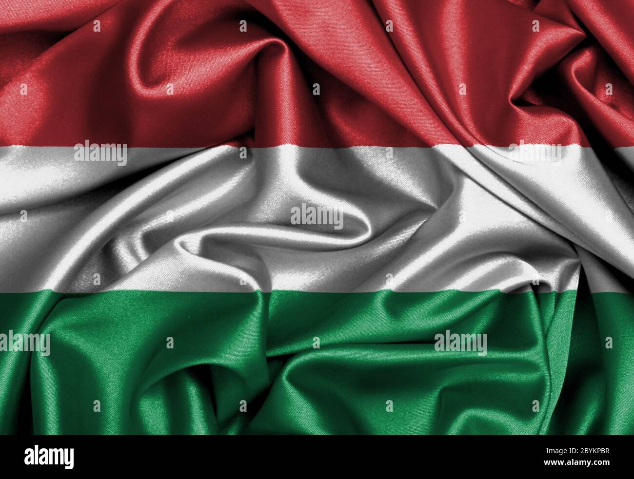 Satin flag, three dimensional render Stock Photo - Alamy