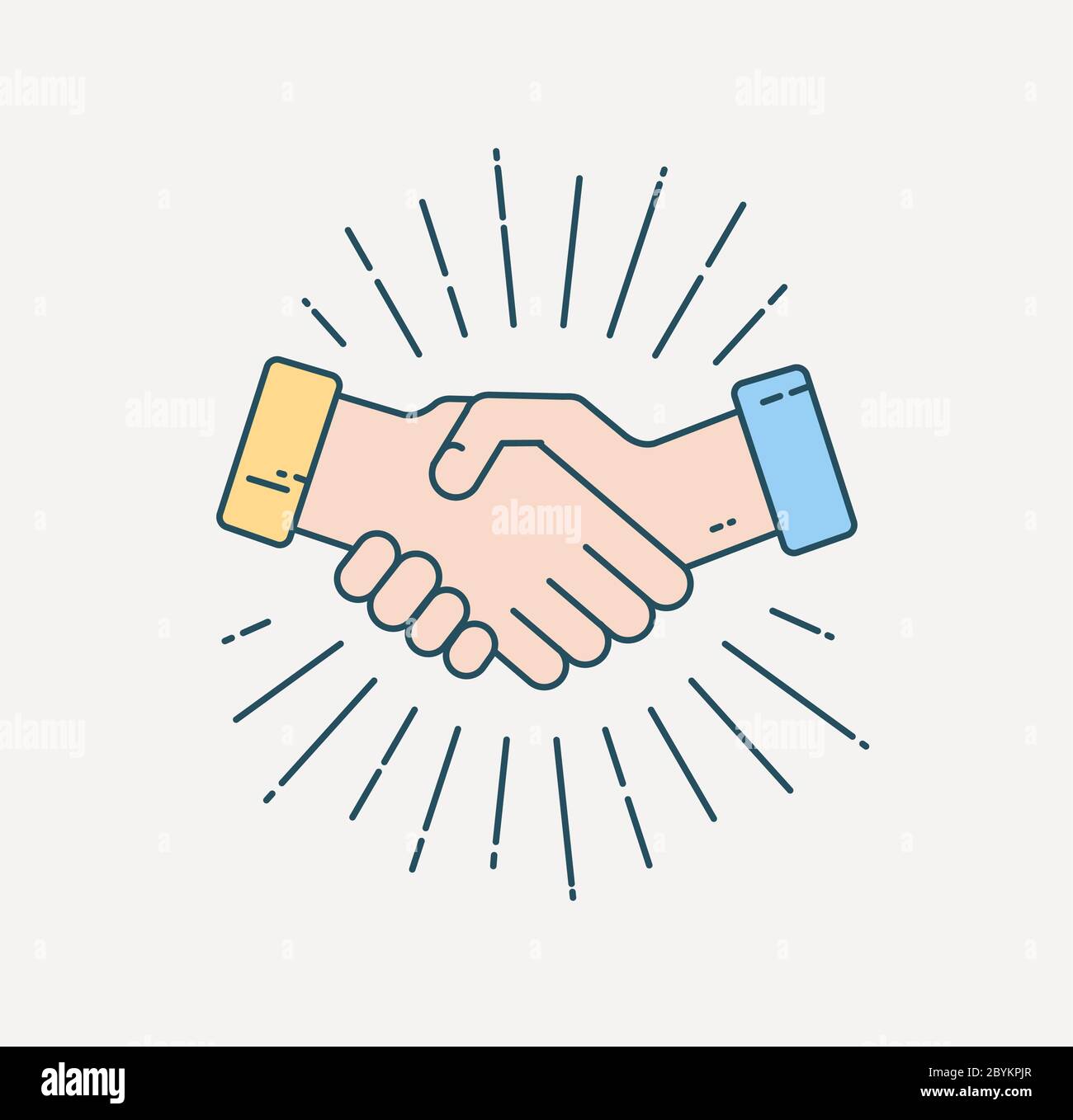 Vector greeting, deal icon Stock Vector Image & Art - Alamy