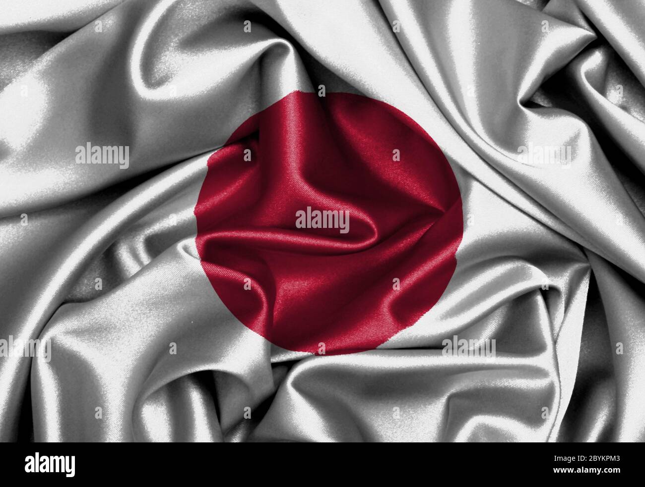 Satin flag, three dimensional render Stock Photo - Alamy