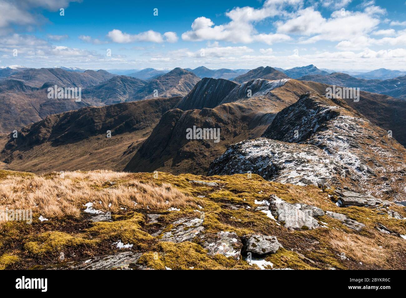 Ladhar Bheinn and the Rough Bounds of Knoydart, Scotland Stock Photo ...