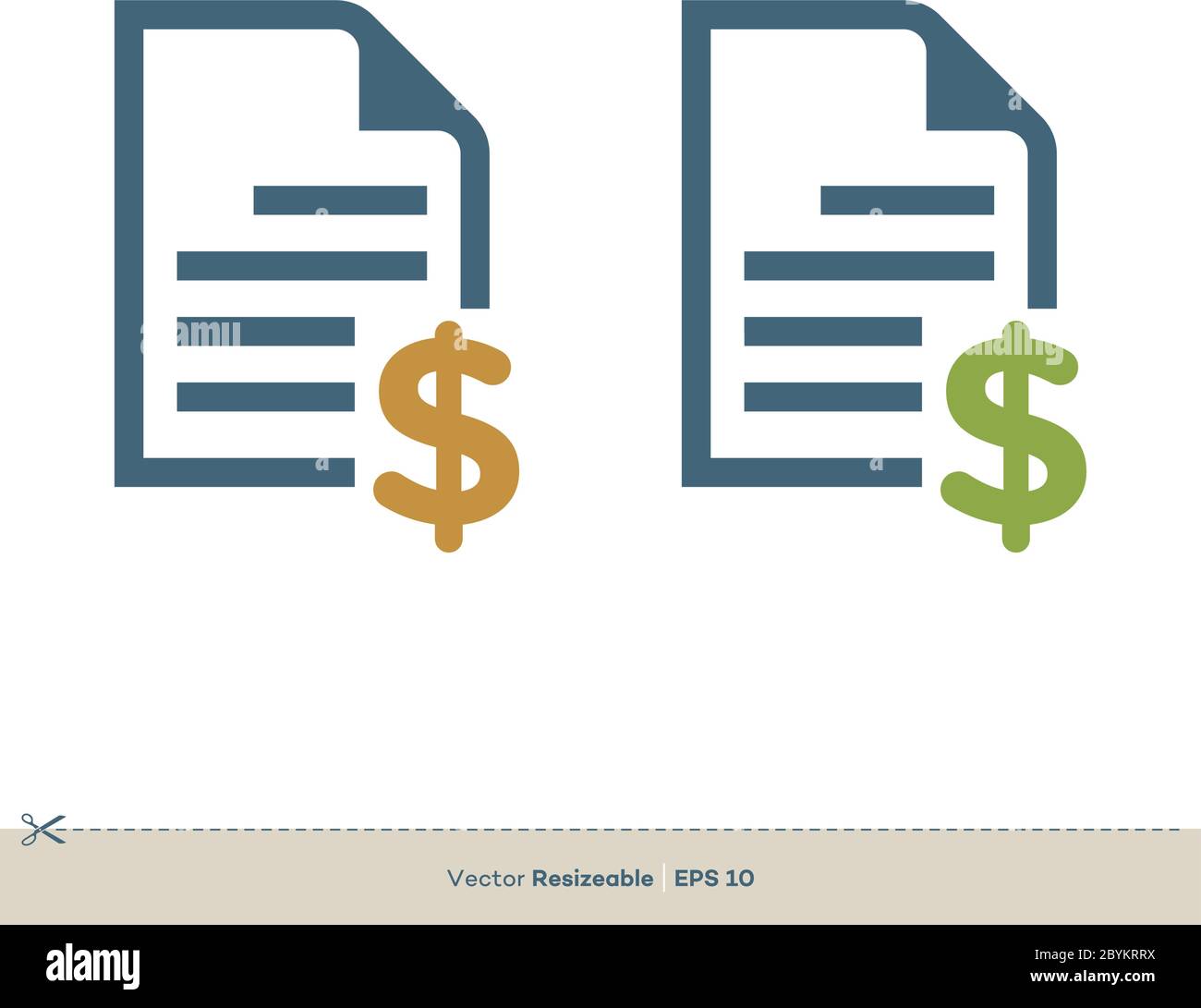 Document Letter Dollar Sign Vector Logo Template Illustration Design ...