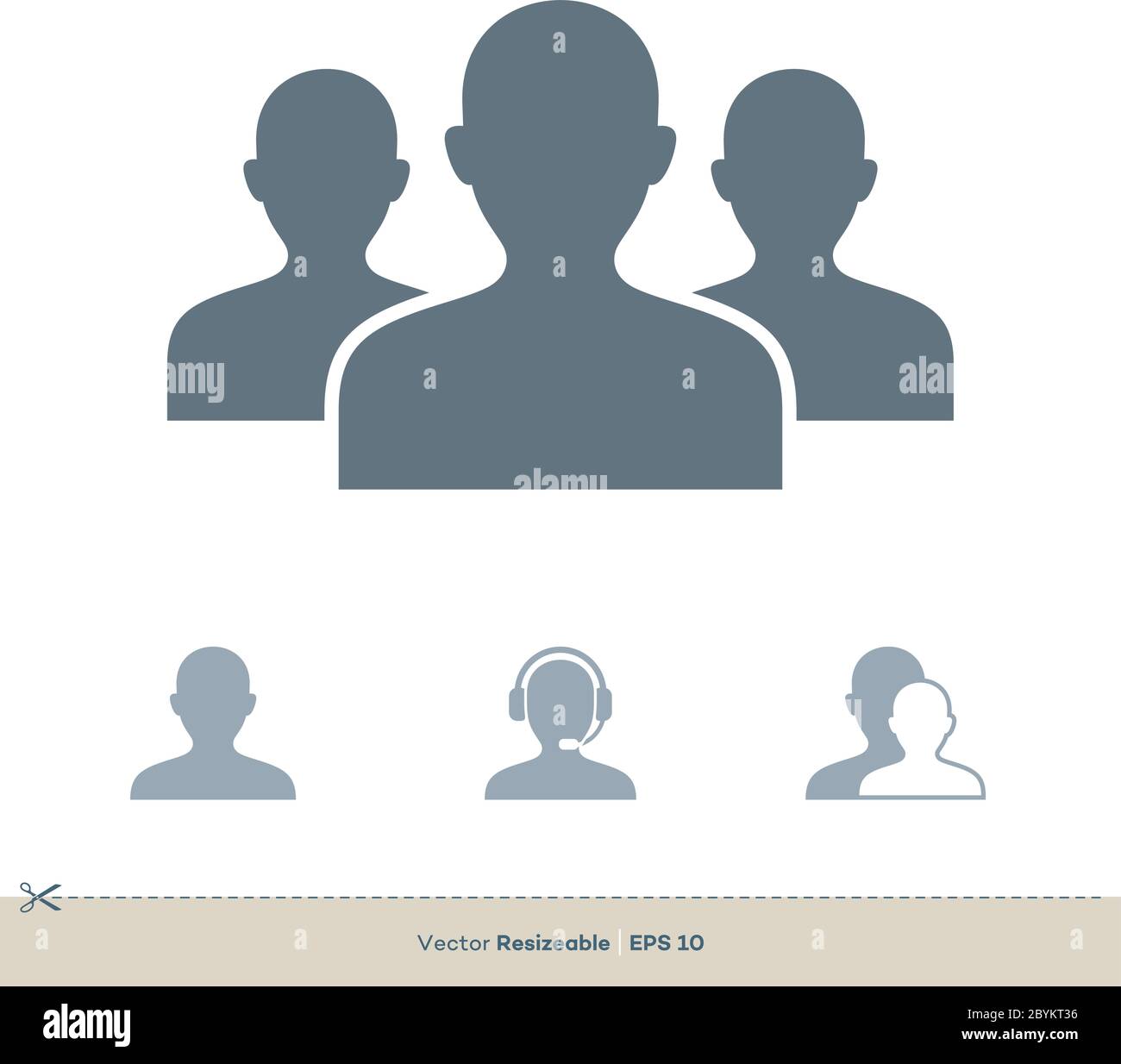 Human Shape Vector Logo Template. Profile, Teamwork, Operator ...