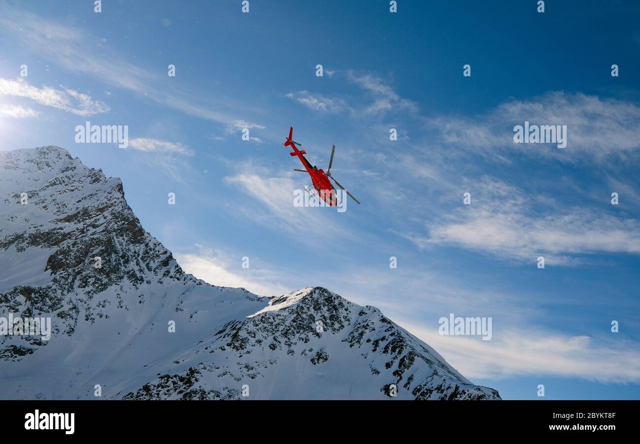 Zermatt helicopter hi-res stock photography and images - Alamy