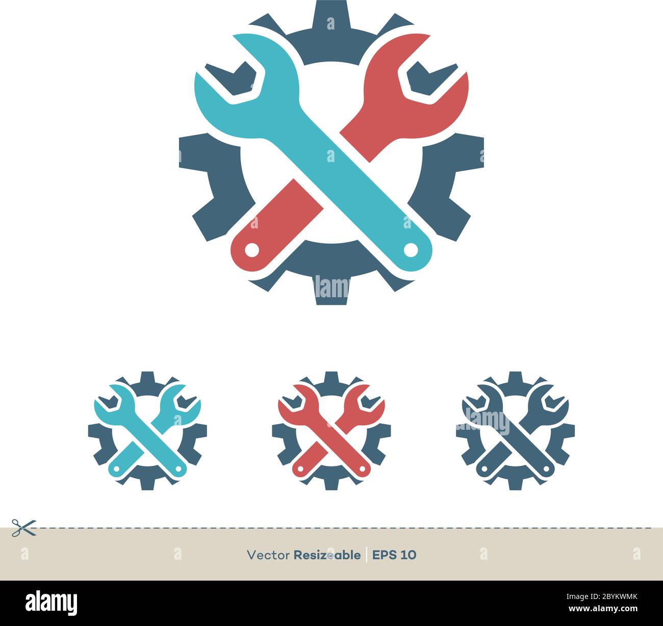 Tool Kit Wrench and Gear Vector Logo Template Illustration Design ...