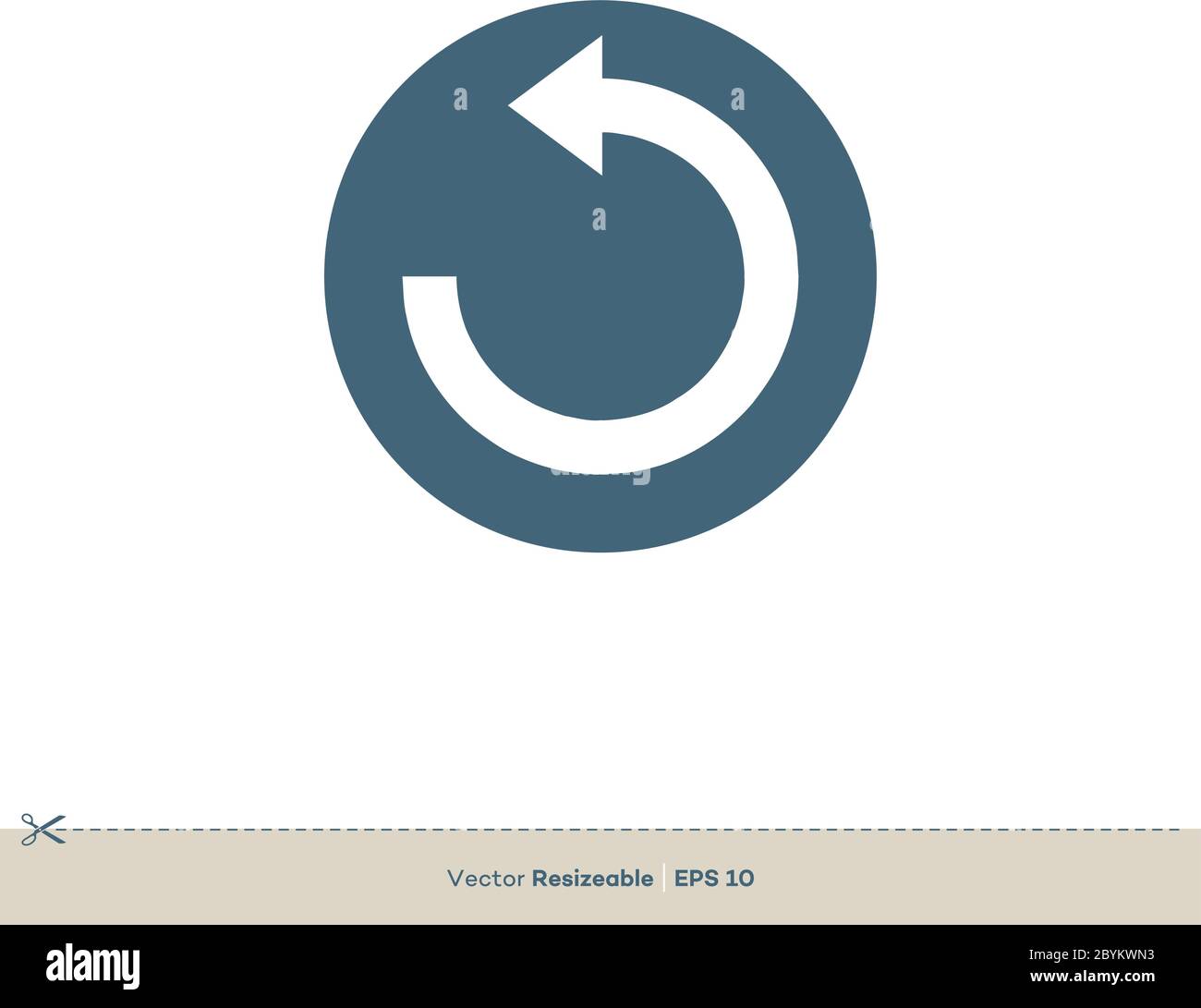 Restore Arrow Icon Vector Logo Template Illustration Design. Vector EPS ...