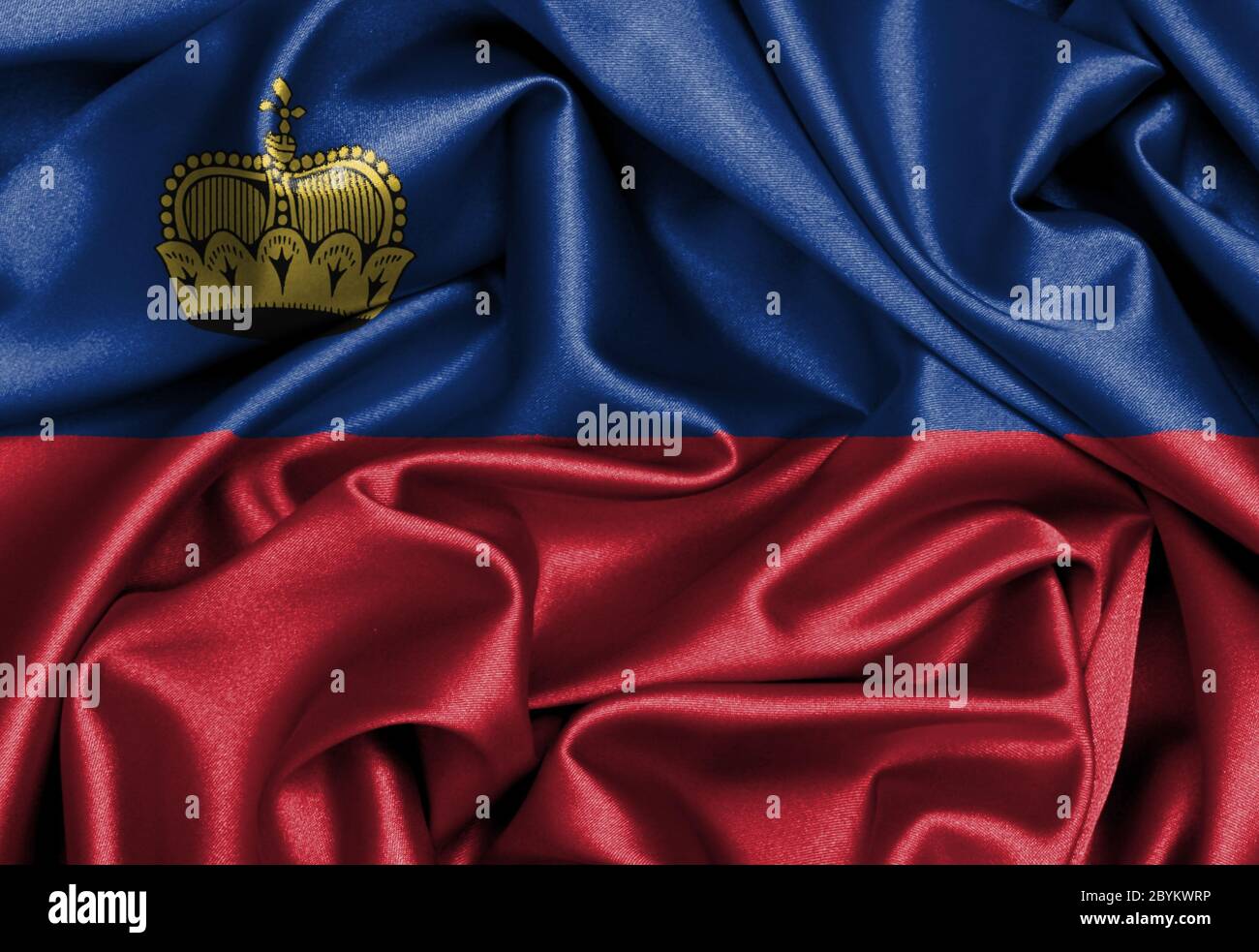 Satin flag, three dimensional render Stock Photo - Alamy