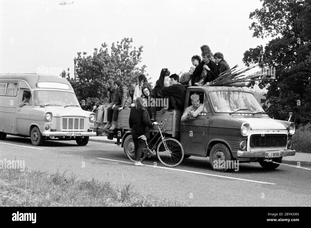 Salisbury new age travellers hi-res stock photography and images - Alamy