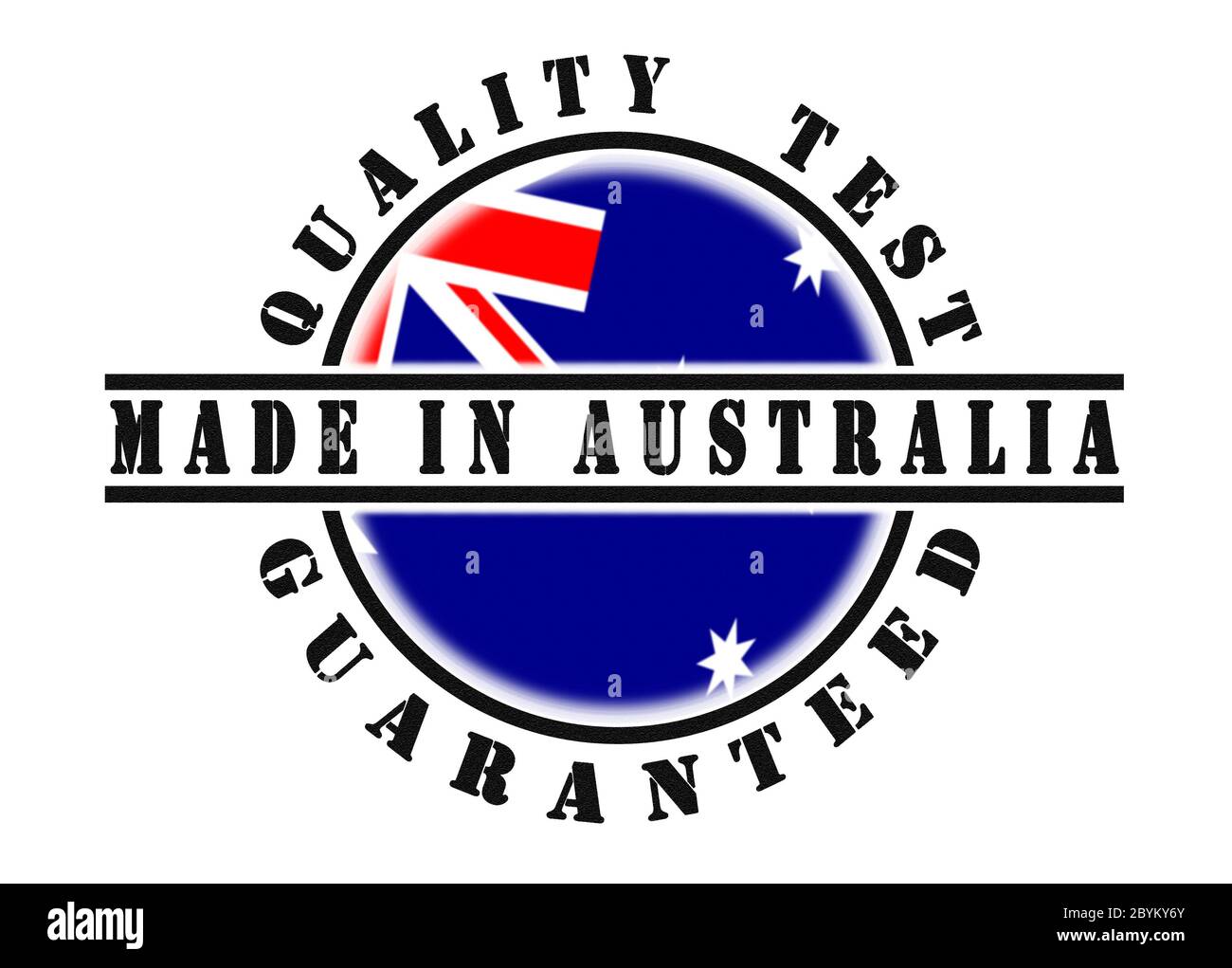 Quality test guaranteed stamp Stock Photo - Alamy