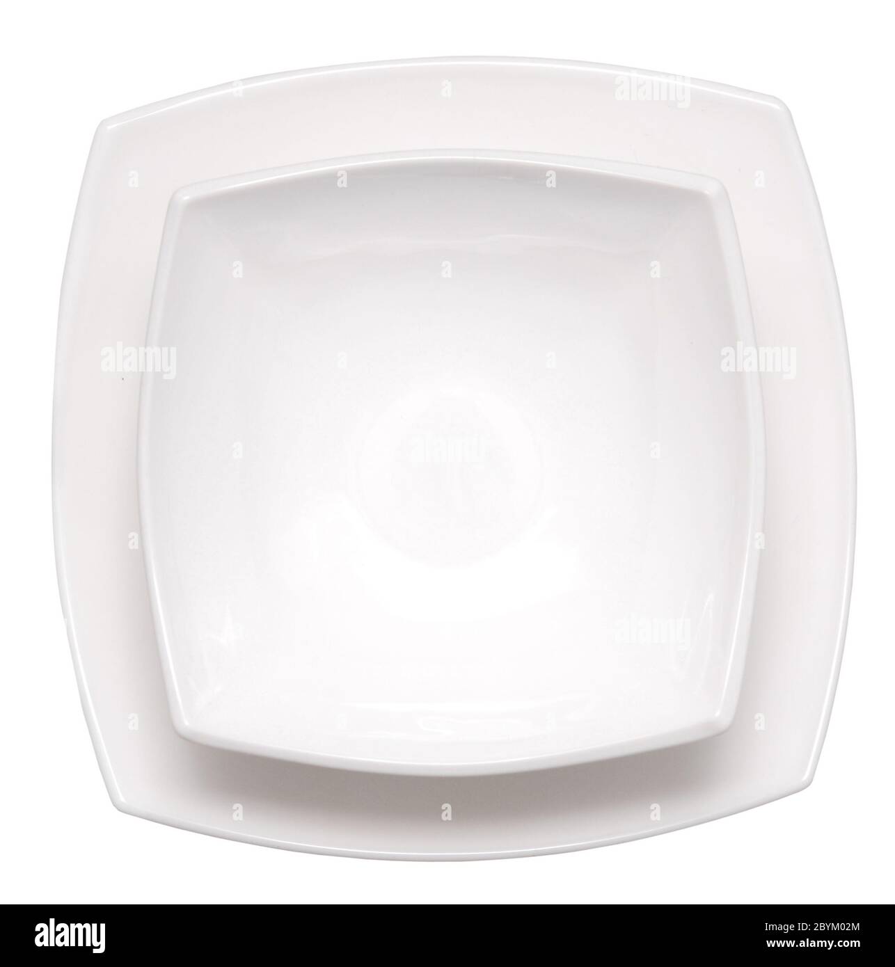 Dining table set plates Cut Out Stock Images & Pictures - Alamy