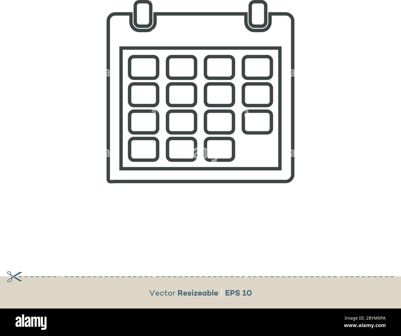 Calendar Icon Vector Logo Template Illustration Design. Vector EPS 10 ...