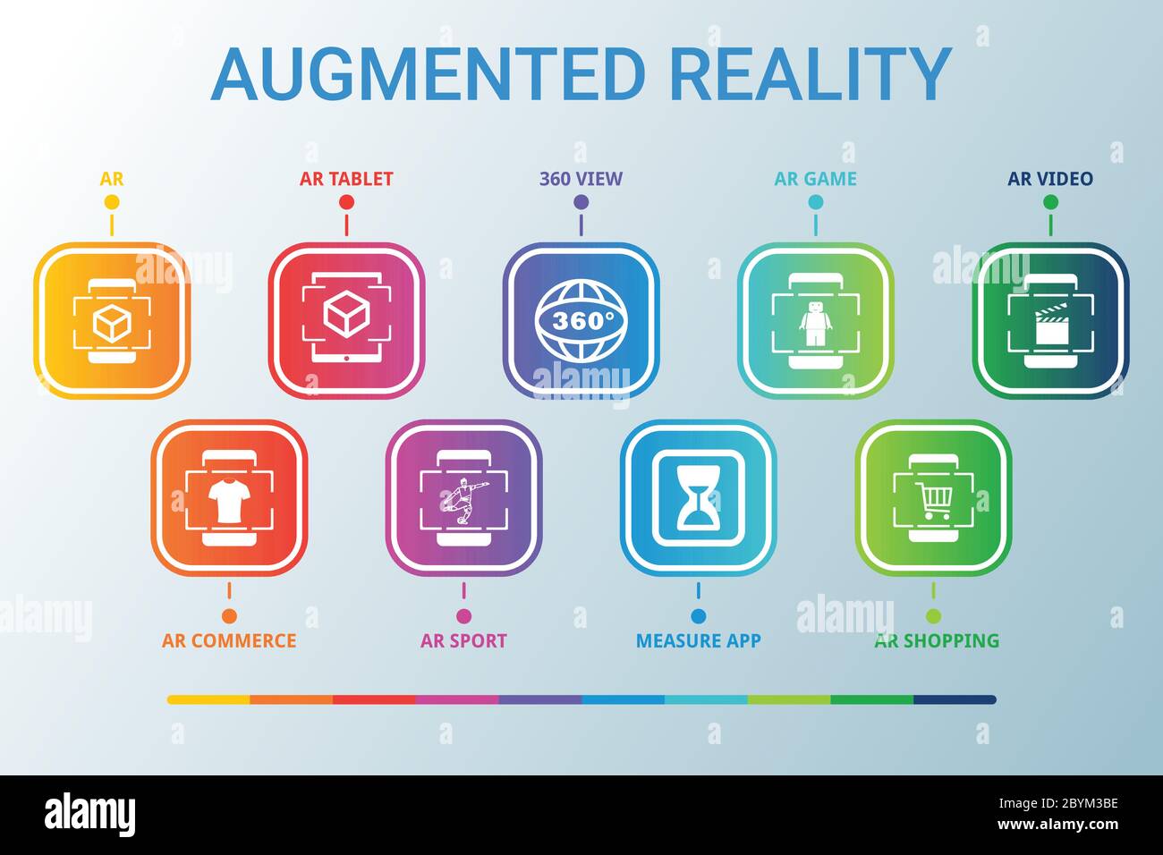 Ar data infographics visualization. Process chart. Diagram with steps ...