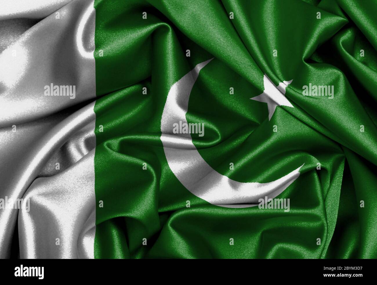 Satin flag, three dimensional render Stock Photo - Alamy