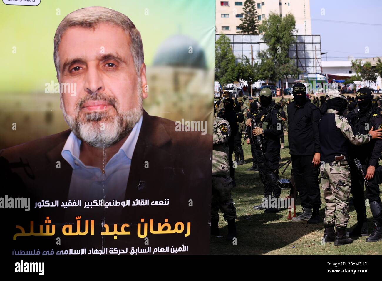 June 8, 2020: Gaza, Palestine. 08 June 2020. Members of the Al-Quds ...