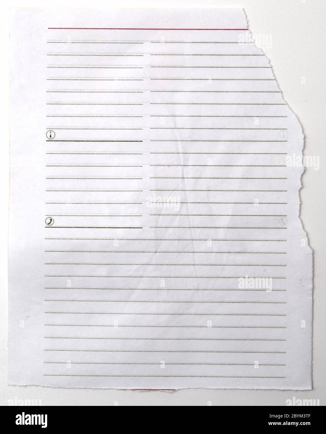 sheet of paper Stock Photo - Alamy