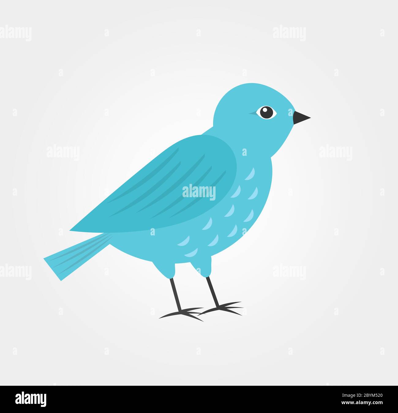 Blue bird icon, flat design vector illustation Stock Vector Image & Art ...
