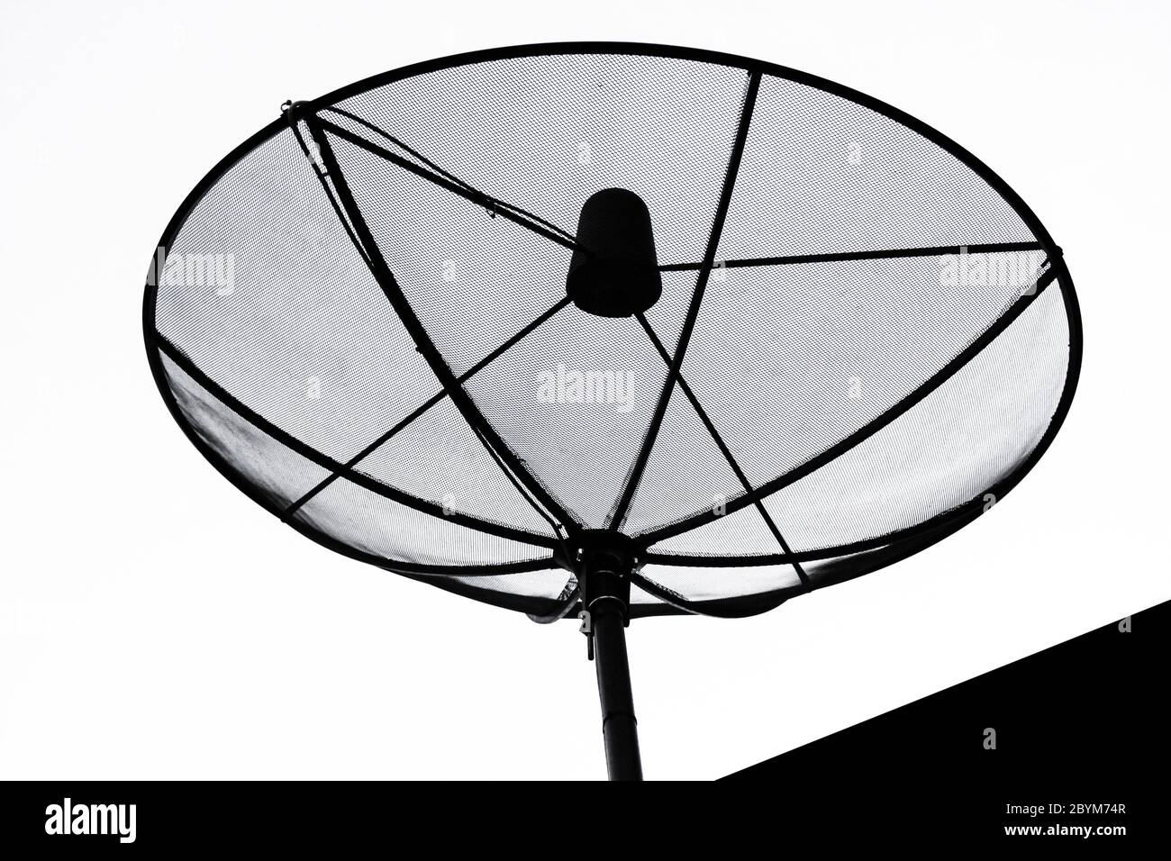 beautiful satellite dish isolated on white background Stock Photo - Alamy