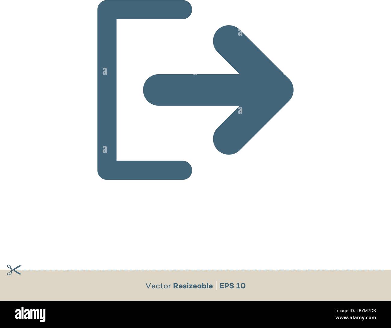 Sign Out Icon Vector Logo Template Illustration Design. Vector EPS 10 ...