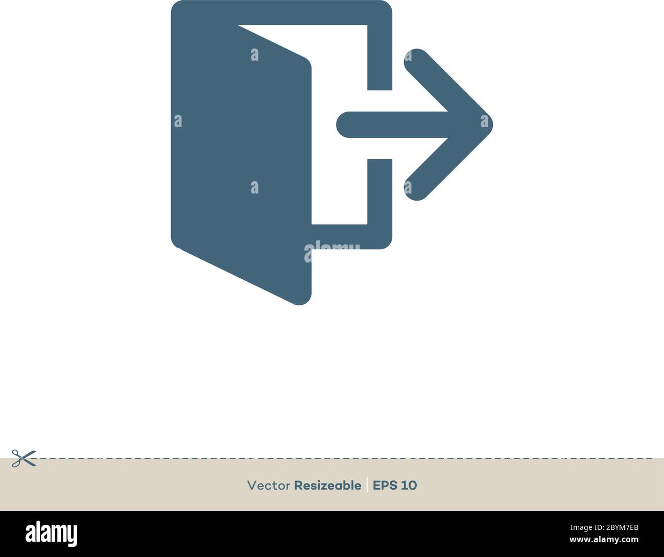 Sign Out Icon Vector Logo Template Illustration Design. Vector EPS 10 ...