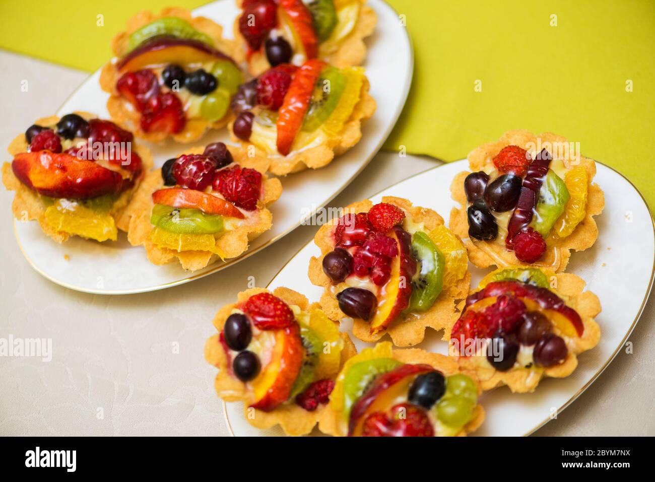 Tasty sweets in the plate Stock Photo - Alamy