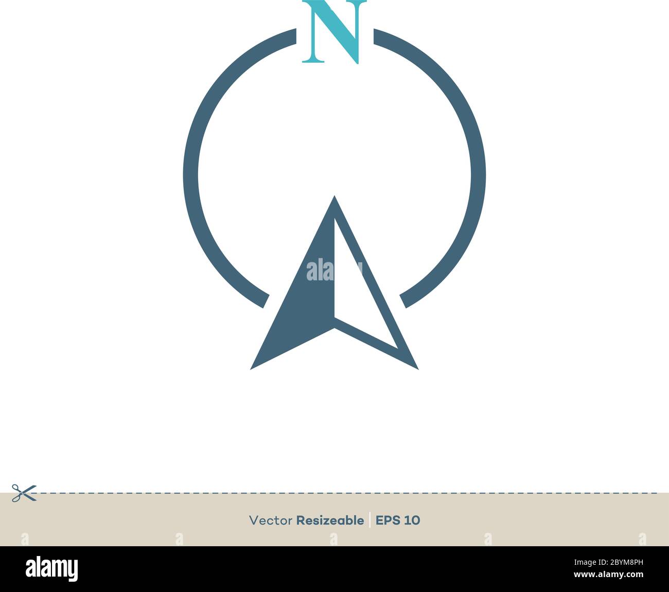 Compass Arrow Icon Vector Logo Template Illustration Design. Vector EPS ...
