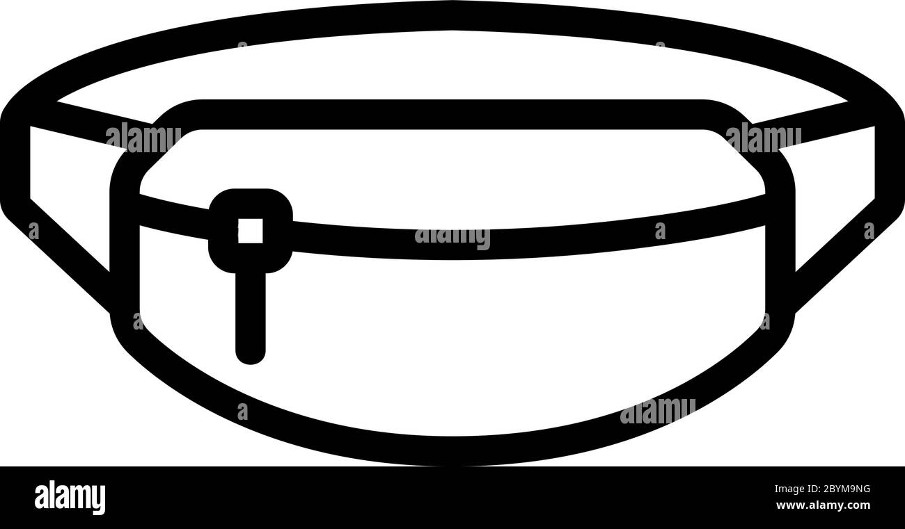 belt pouch icon vector outline illustration Stock Vector Image & Art ...