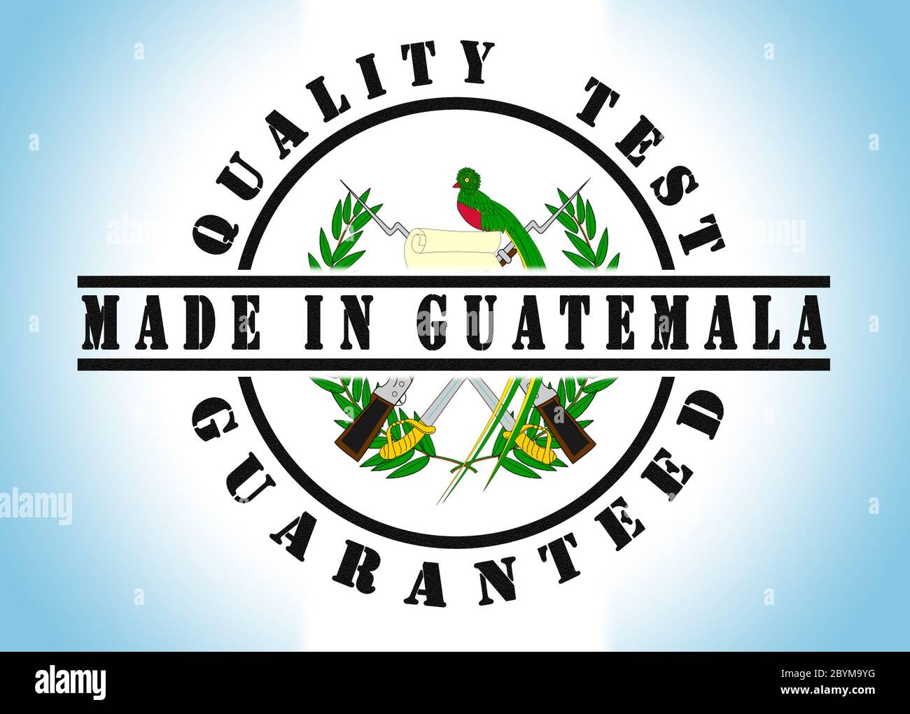 Quality test guaranteed stamp Stock Photo - Alamy