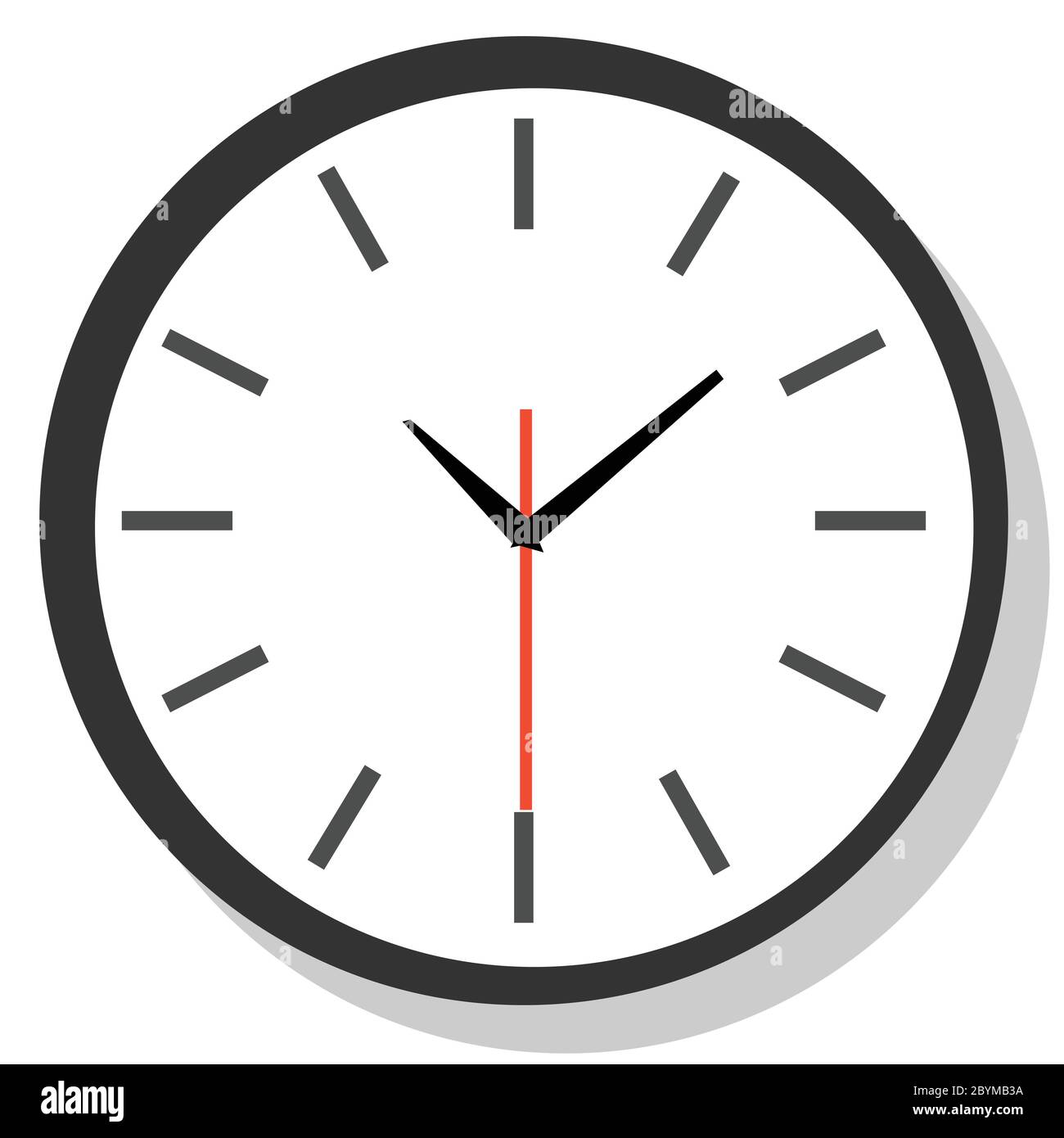 Line Icon Wall Clock Face Vector Stock Vector Image And Art Alamy