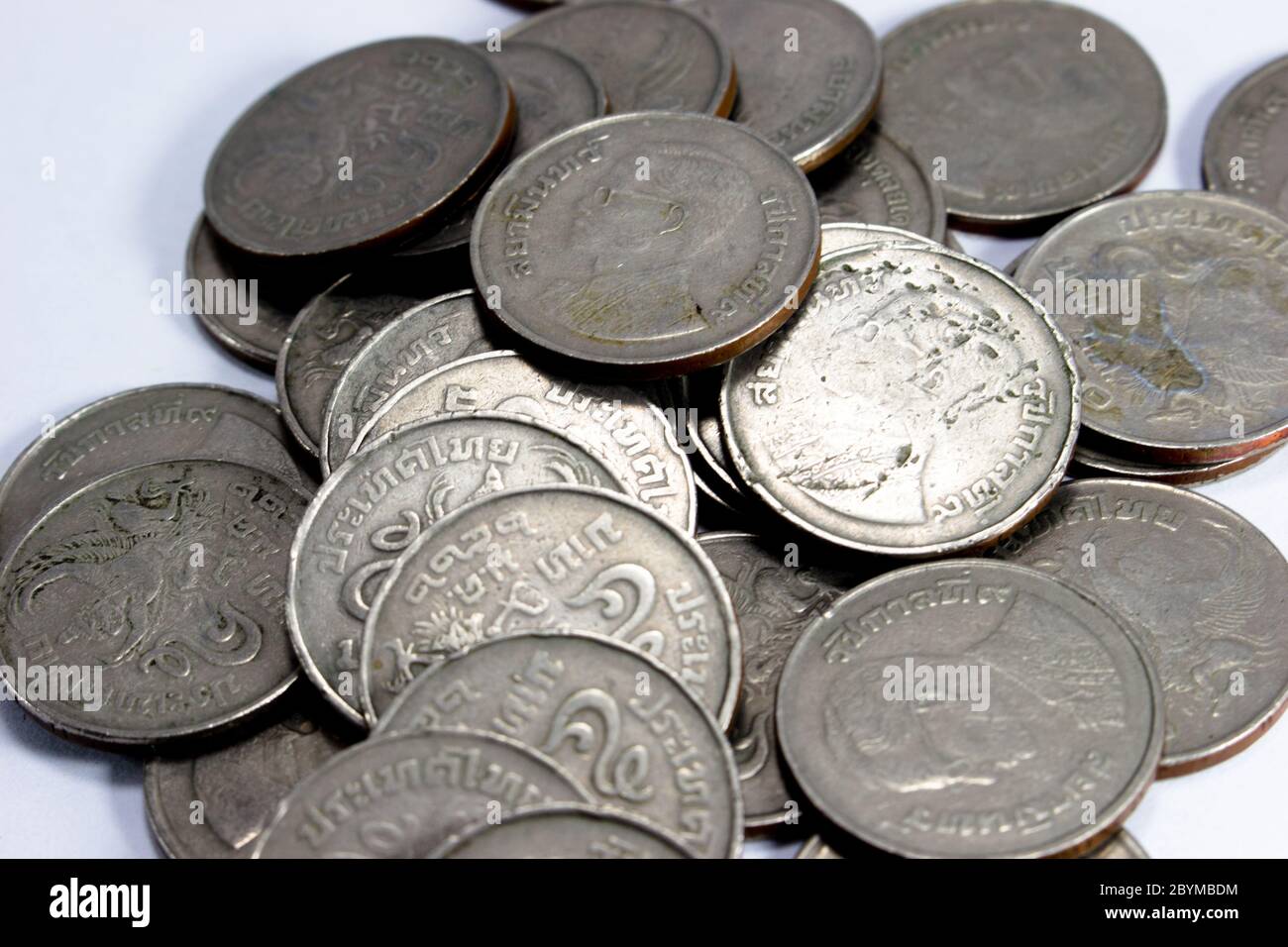 a collection of various currencies from countries the globe Stock Photo ...