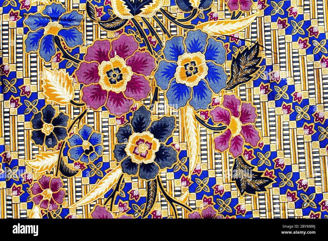 popular batik sarong pattern background in Thailand, traditional batik ...