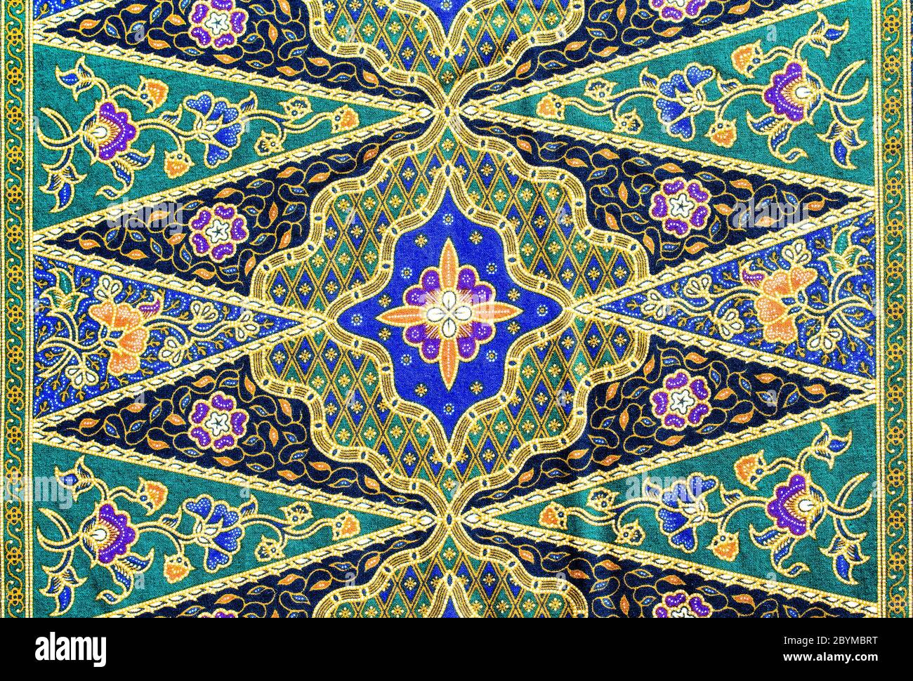 popular batik sarong pattern background in Thailand, traditional batik ...