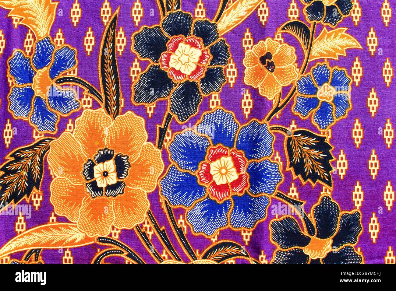 popular batik sarong pattern background in Thailand, traditional batik ...