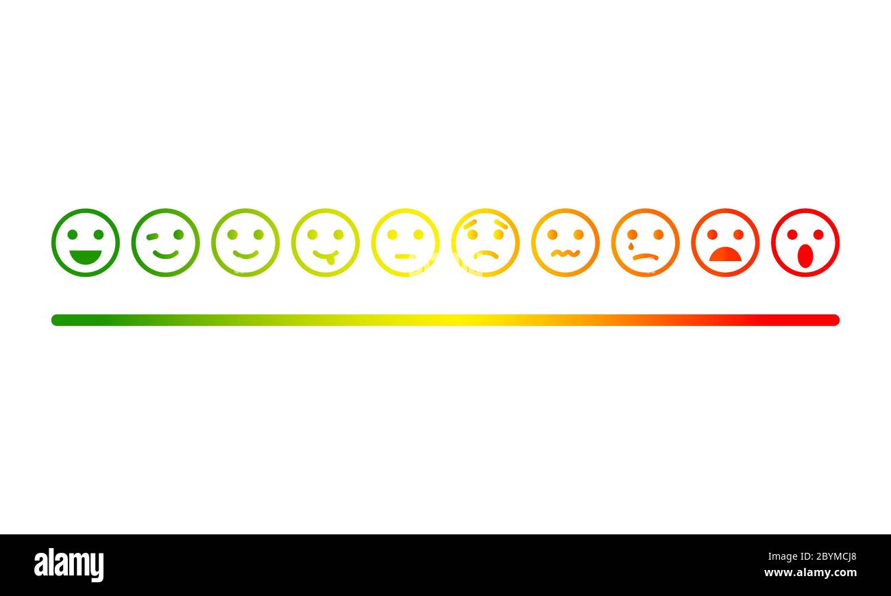 Emotion feedback scale. Smile, emoji or faces with emotions of joy ... Emotion feedback scale. Smile, emoji or faces with emotions of joy ...