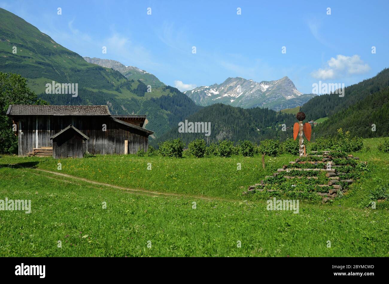 alps valley, near Lechvalley in Austria, Tirol Stock Photo - Alamy