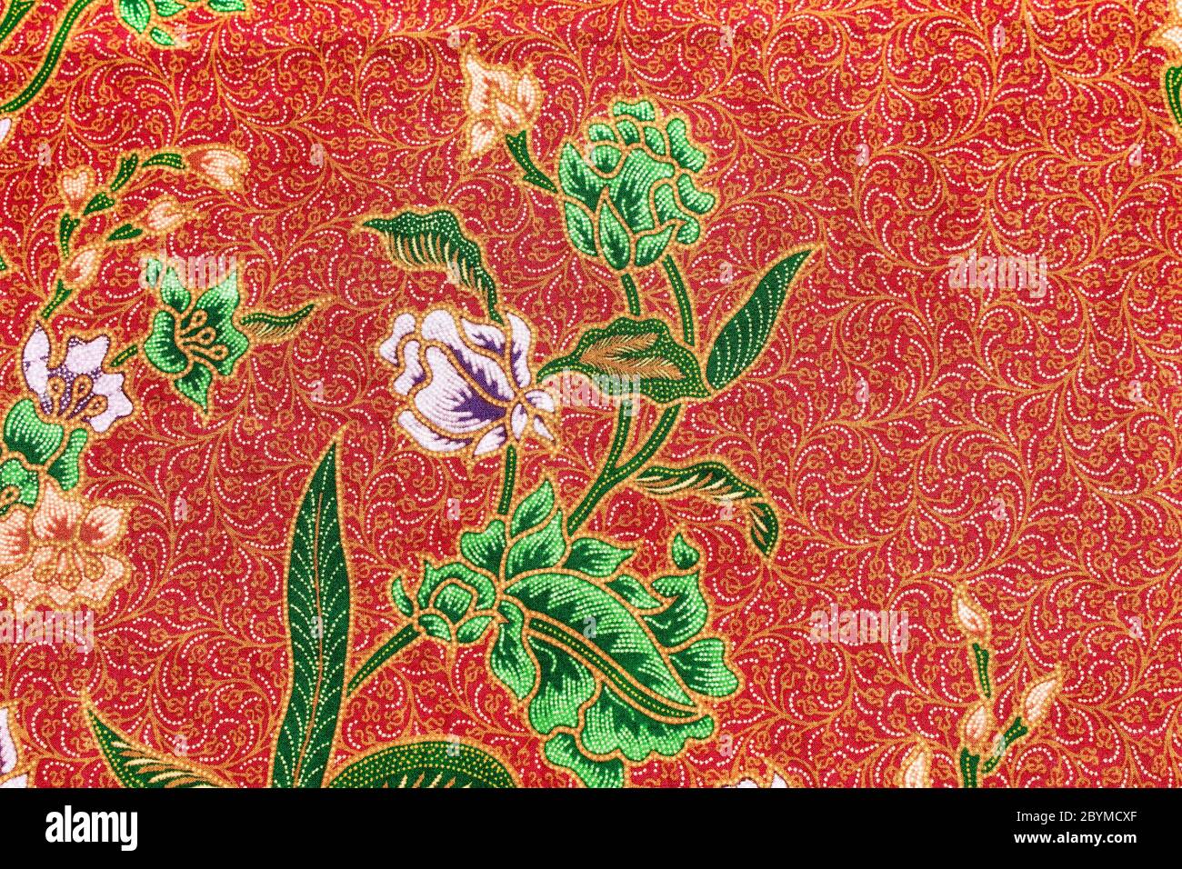 popular batik sarong pattern background in Thailand, traditional batik ...