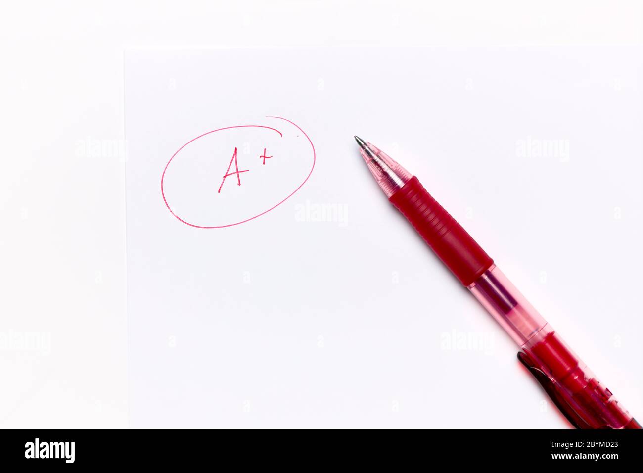 Exam paper top marks hi-res stock photography and images - Alamy