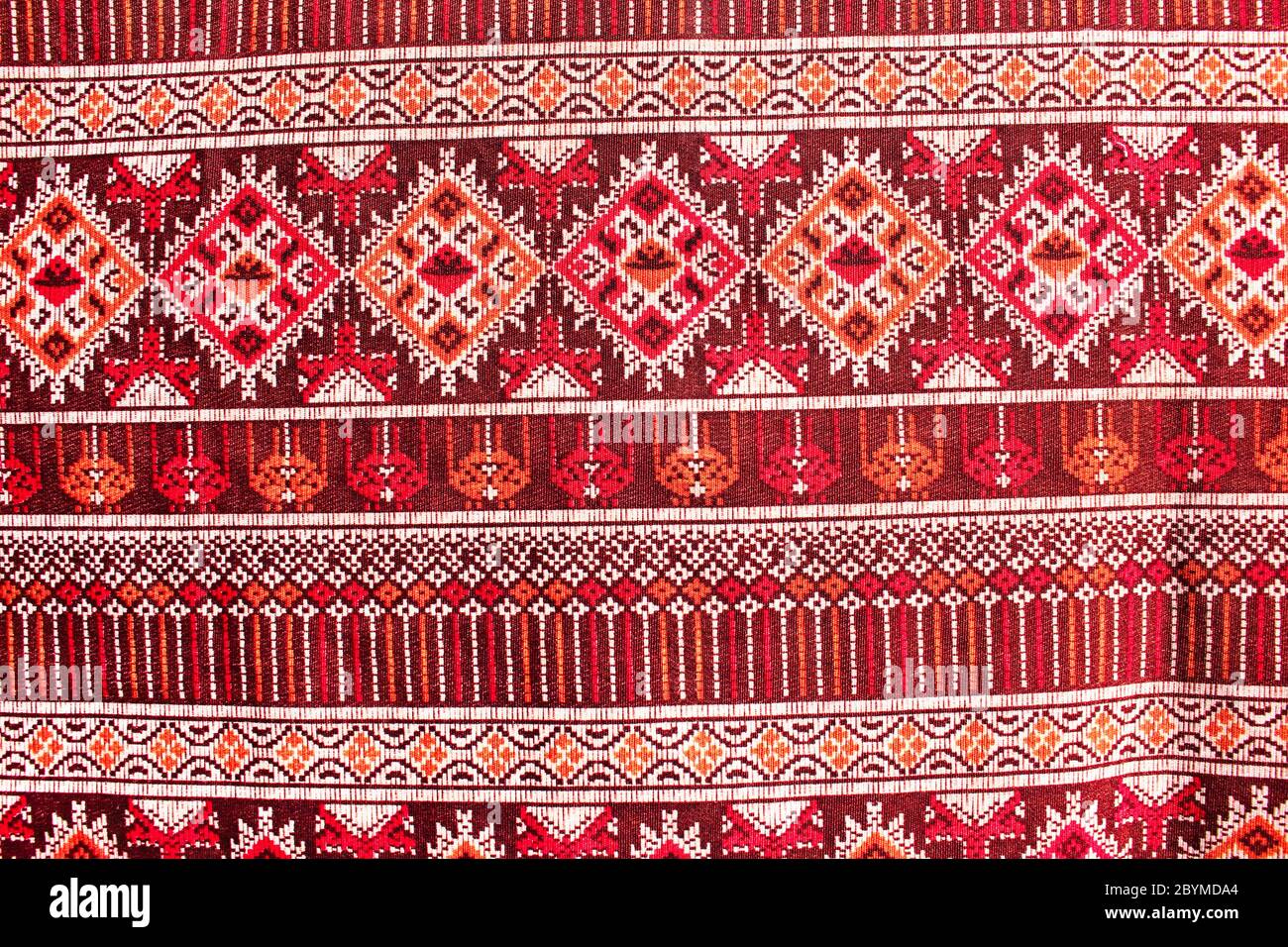 popular batik sarong pattern background in Thailand, traditional batik ...