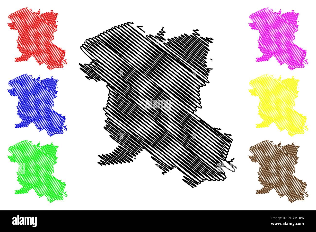 Sumy City (Ukraine) map vector illustration, scribble sketch City of ...