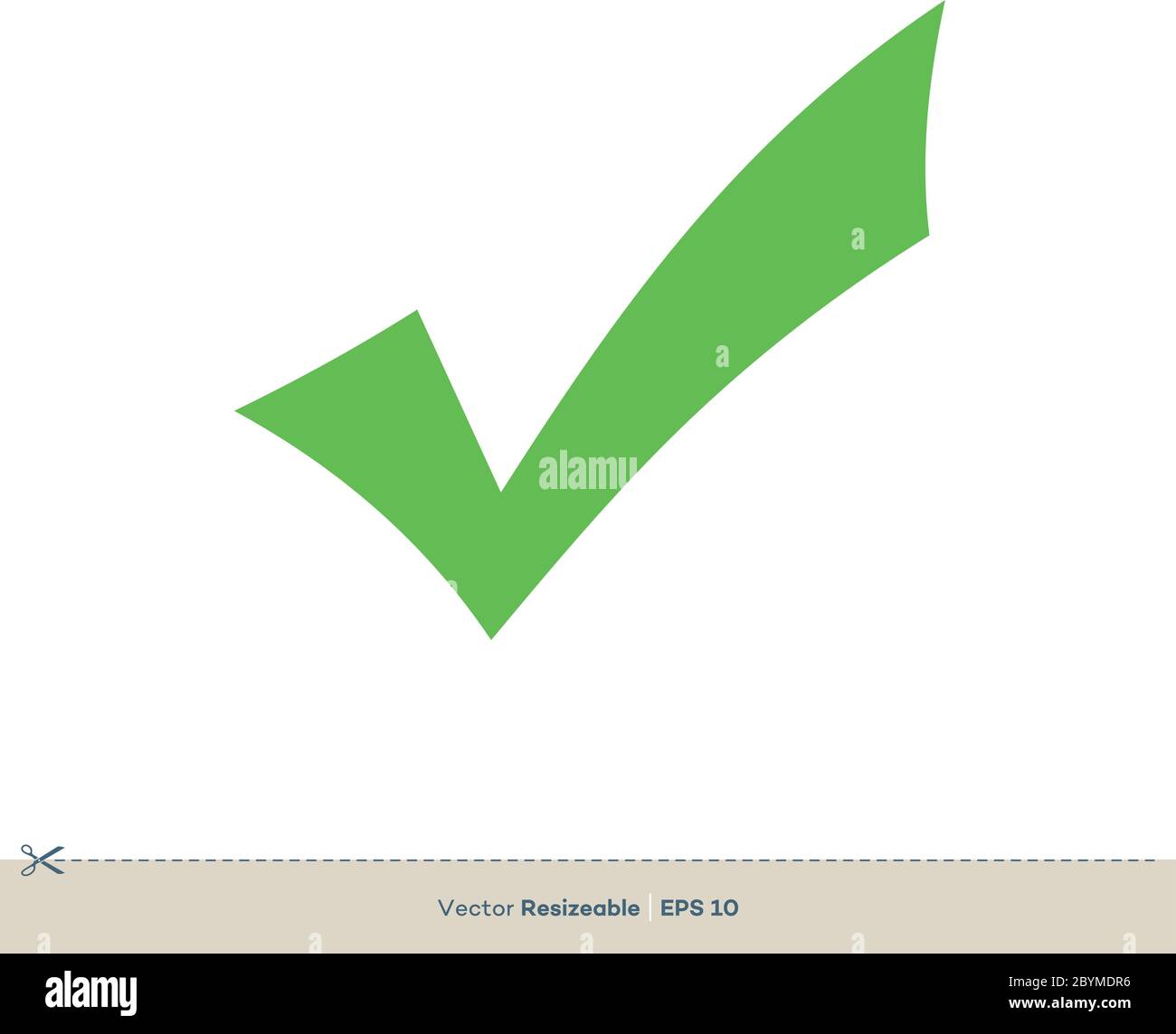 Green Check Mark Icon Vector Logo Template Illustration Design. Vector ...